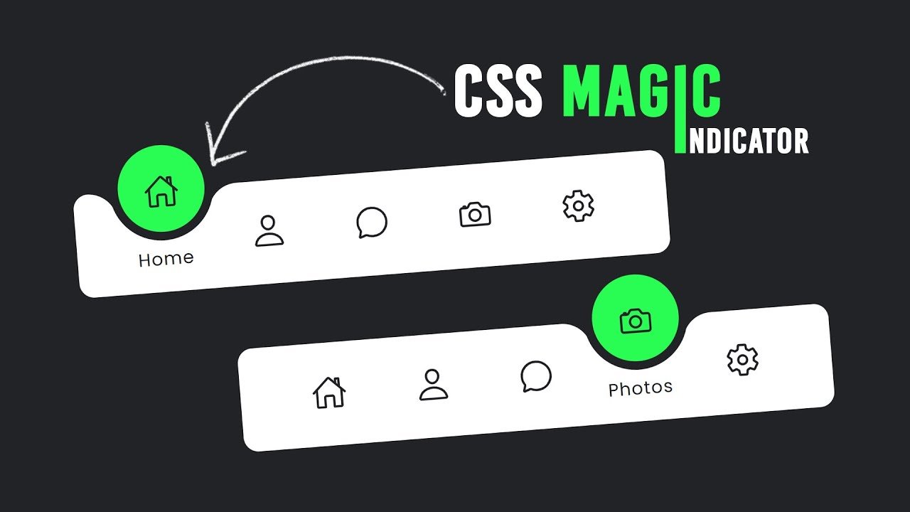 Magic Navigation Menu Indicator Using Html CSS & Javascript | Curve ...
